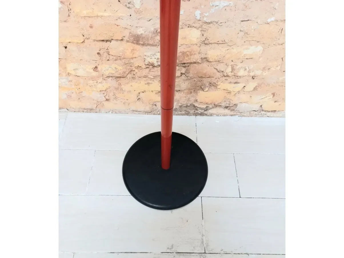Red vintage coat rack (1980s), Rexite | Deesup