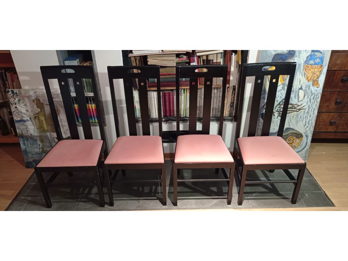 Set of 4 vintage High Ingram chairs (1980s), MDF Italia | Deesup
