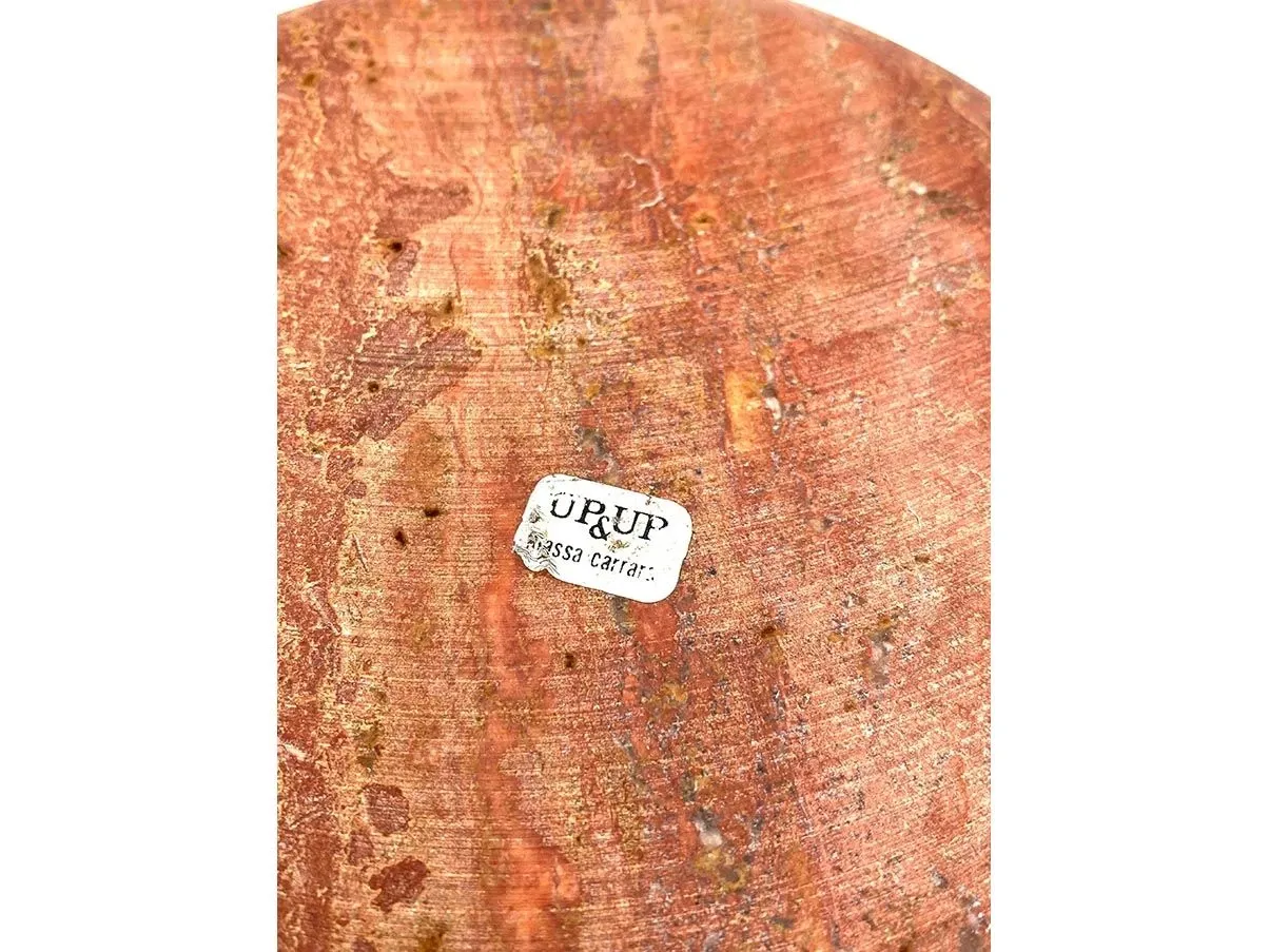 Posacenere vintage in travertino rosa (anni '70), UpGroup | Deesup