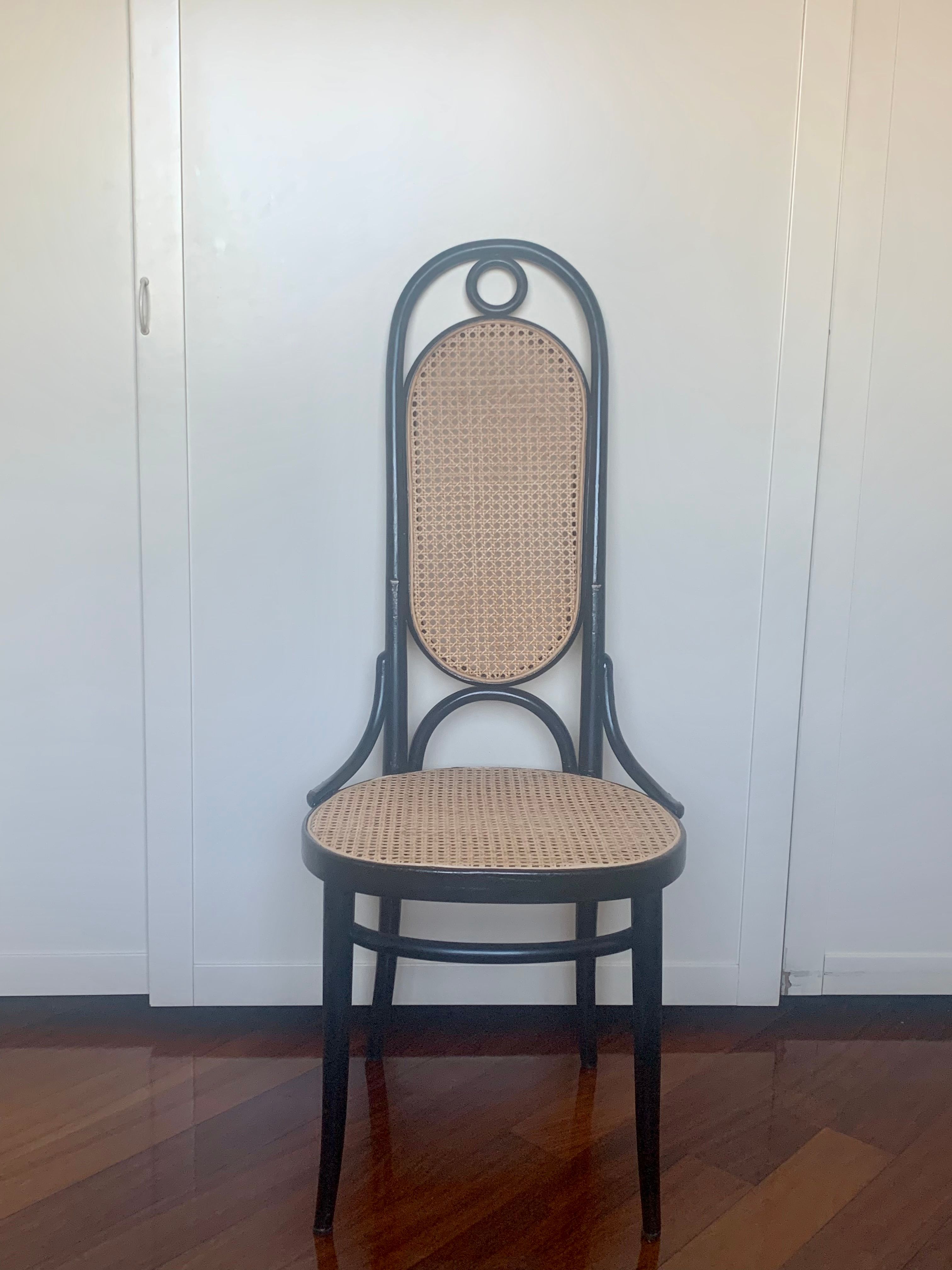 Set 6 sedie Thonet 204 laccate nere (anni 80), Thonet | Deesup