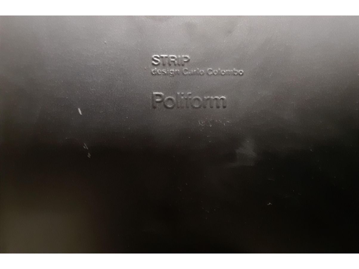 Set 2 poltroncine Strip nero, Poliform | Deesup