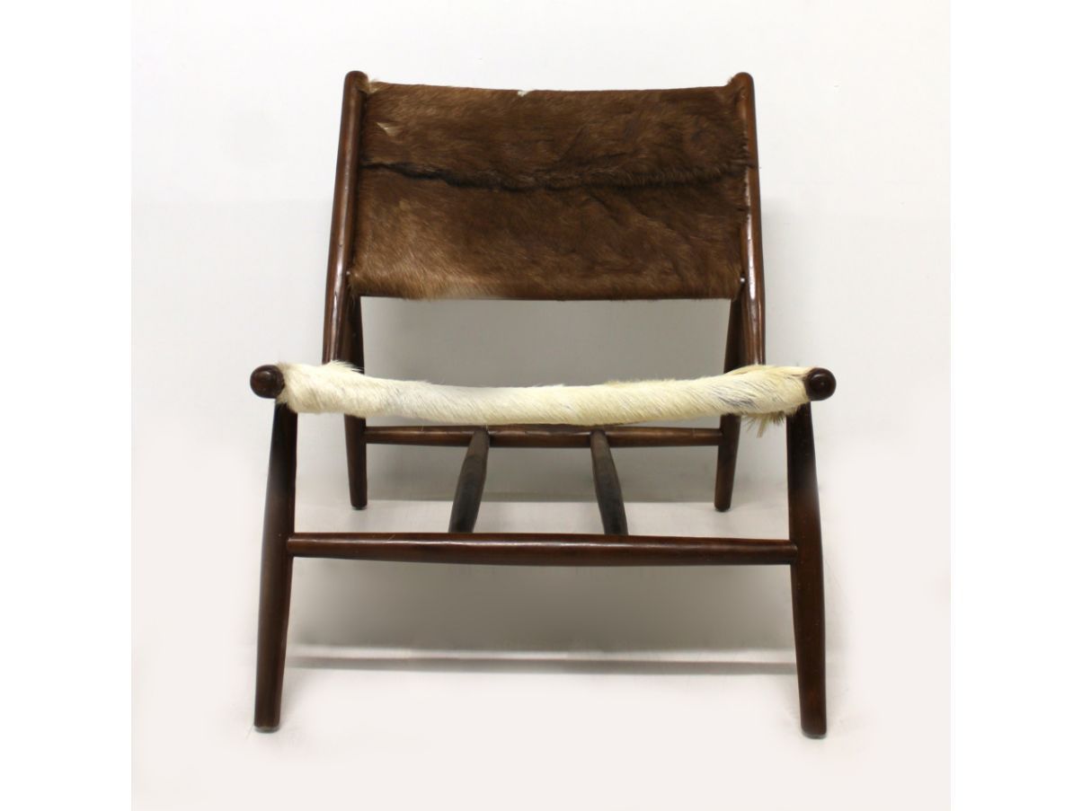 Poltroncina vintage in pelle di cavallino, | Deesup