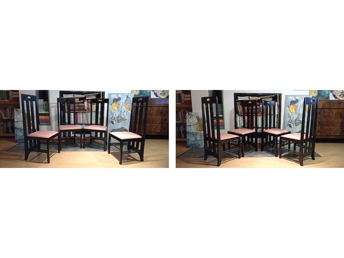 Set of 4 vintage High Ingram chairs (1980s), MDF Italia | Deesup