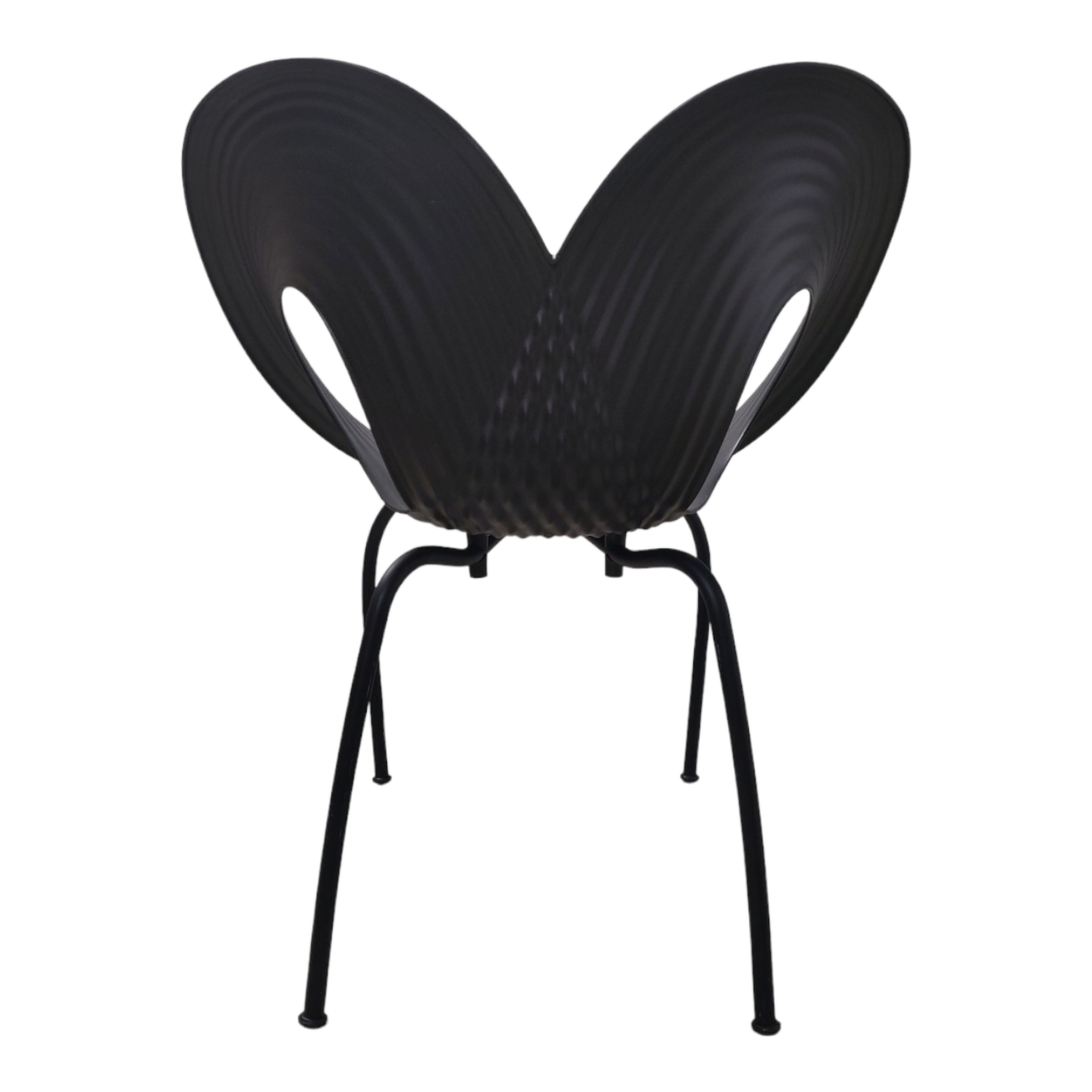 Set of 4 black Ripple Chairs, Moroso | Deesup