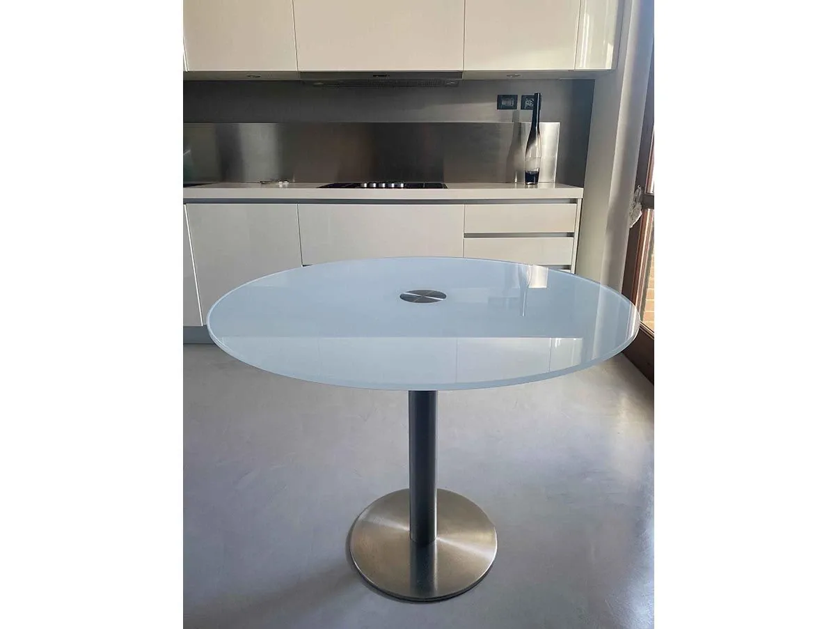 Tavolo rotondo Big Basic in cristallo, Gallotti & Radice | Deesup