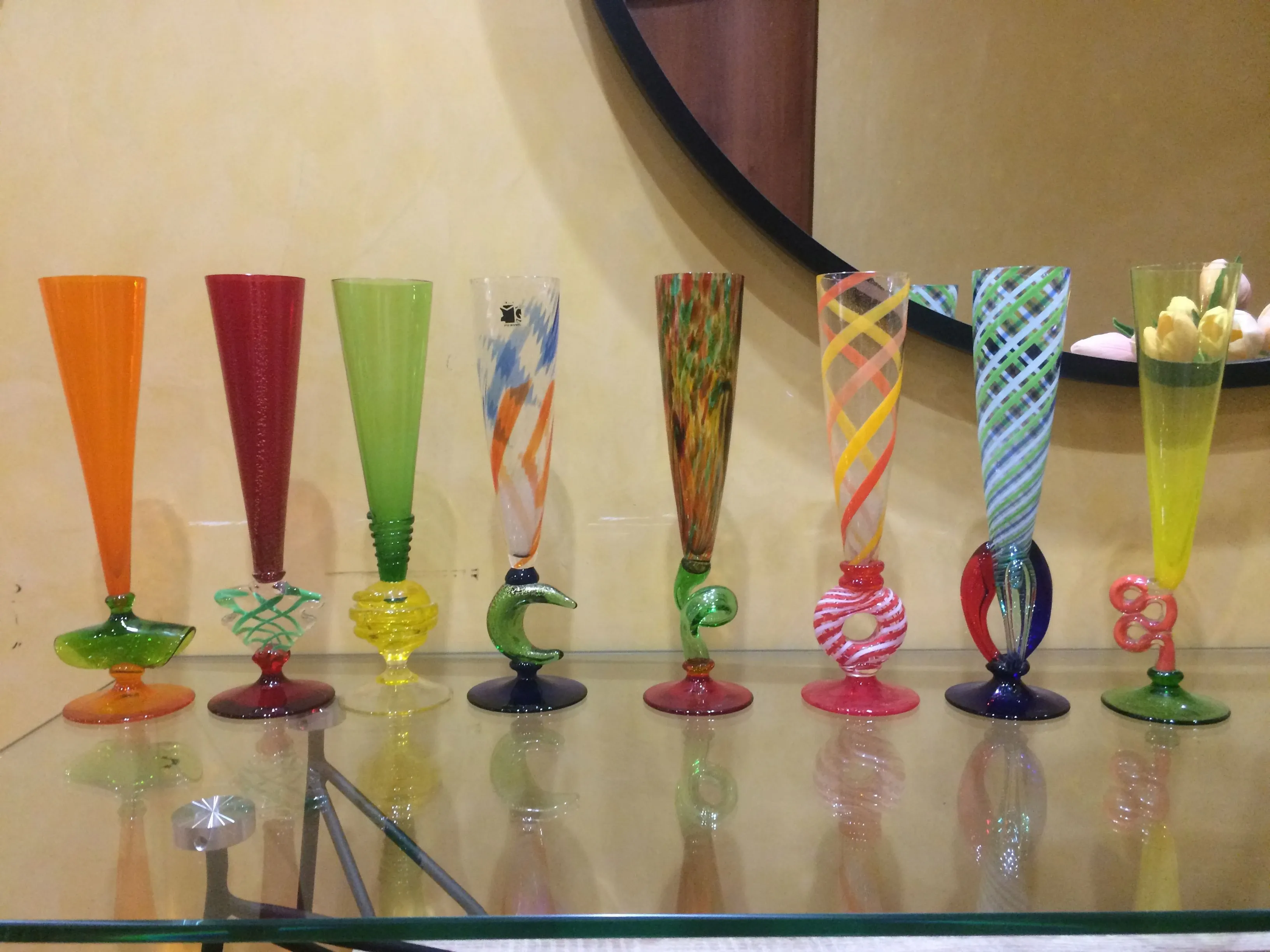 Set 8 stem glasses, Carlo Moretti | Deesup