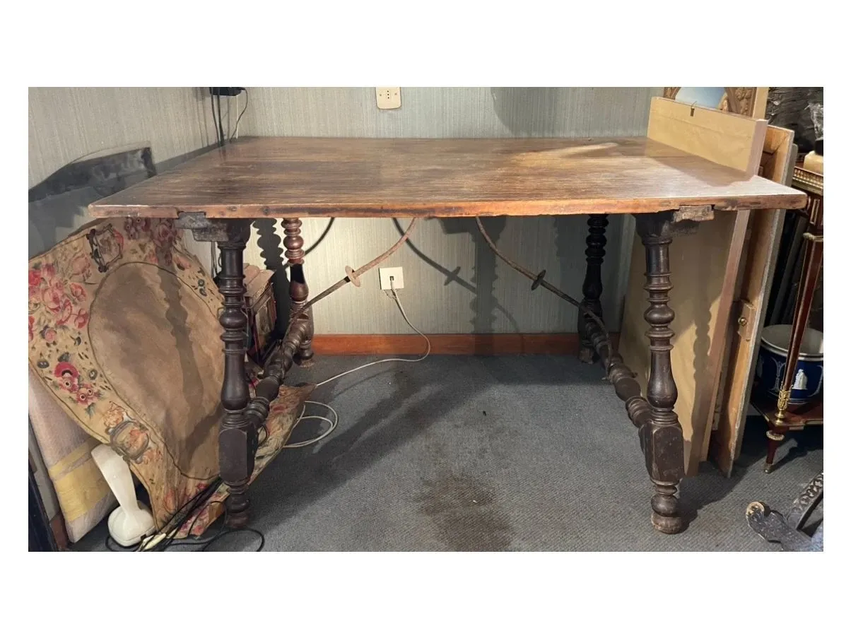 Tavolo vintage in noce massello ('700), | Deesup