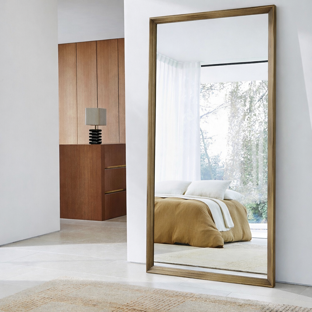 Specchio da terra Double Bronzo di Carlo Cumini, | Deesup