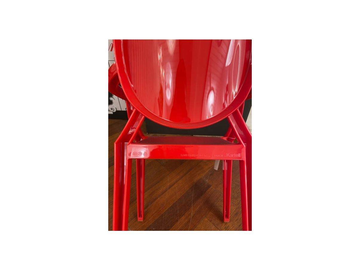Red Loulou Ghost chair, Kartell | Deesup