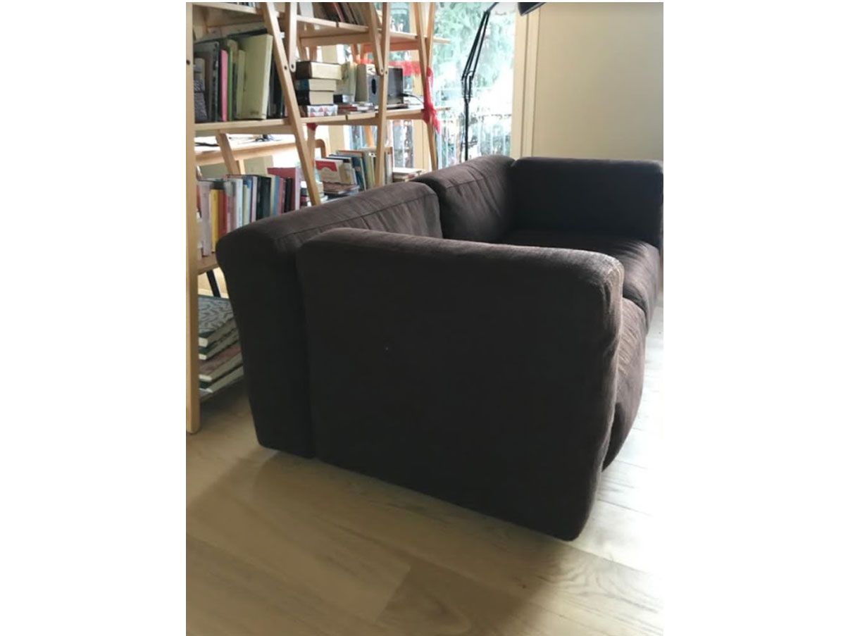 271 Mex Cube 2 seater sofa in fabric (brown), Cassina | Deesup