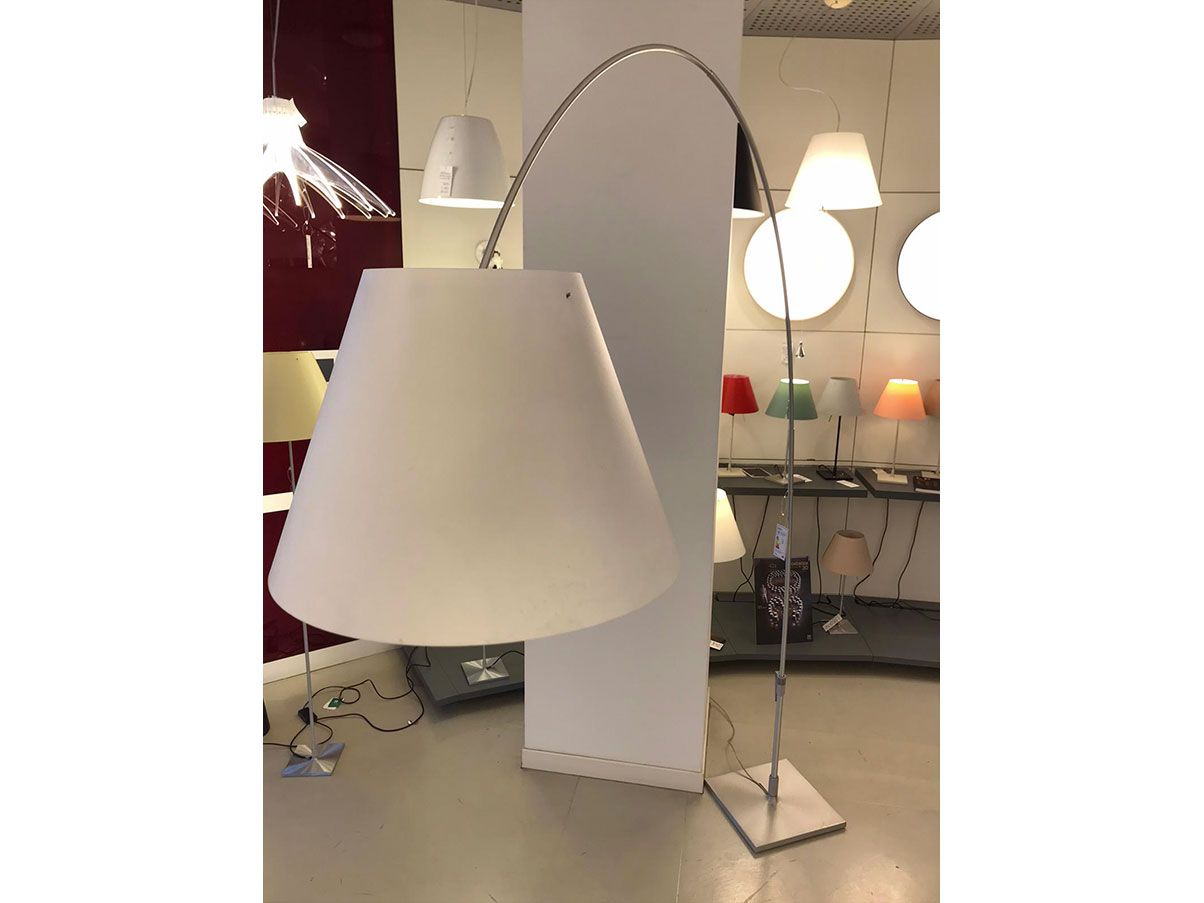 Lady Costanza aluminum (white) floor lamp, Luceplan | Deesup