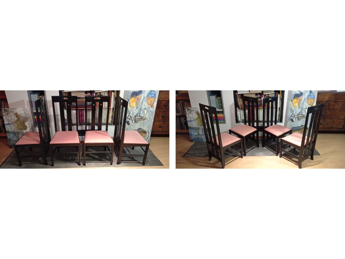 Set of 4 vintage High Ingram chairs (1980s), MDF Italia | Deesup