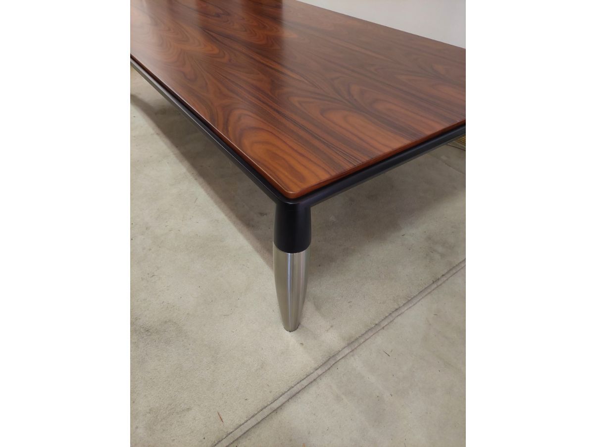 Roi rectangular table with wooden top, Giorgetti | Deesup