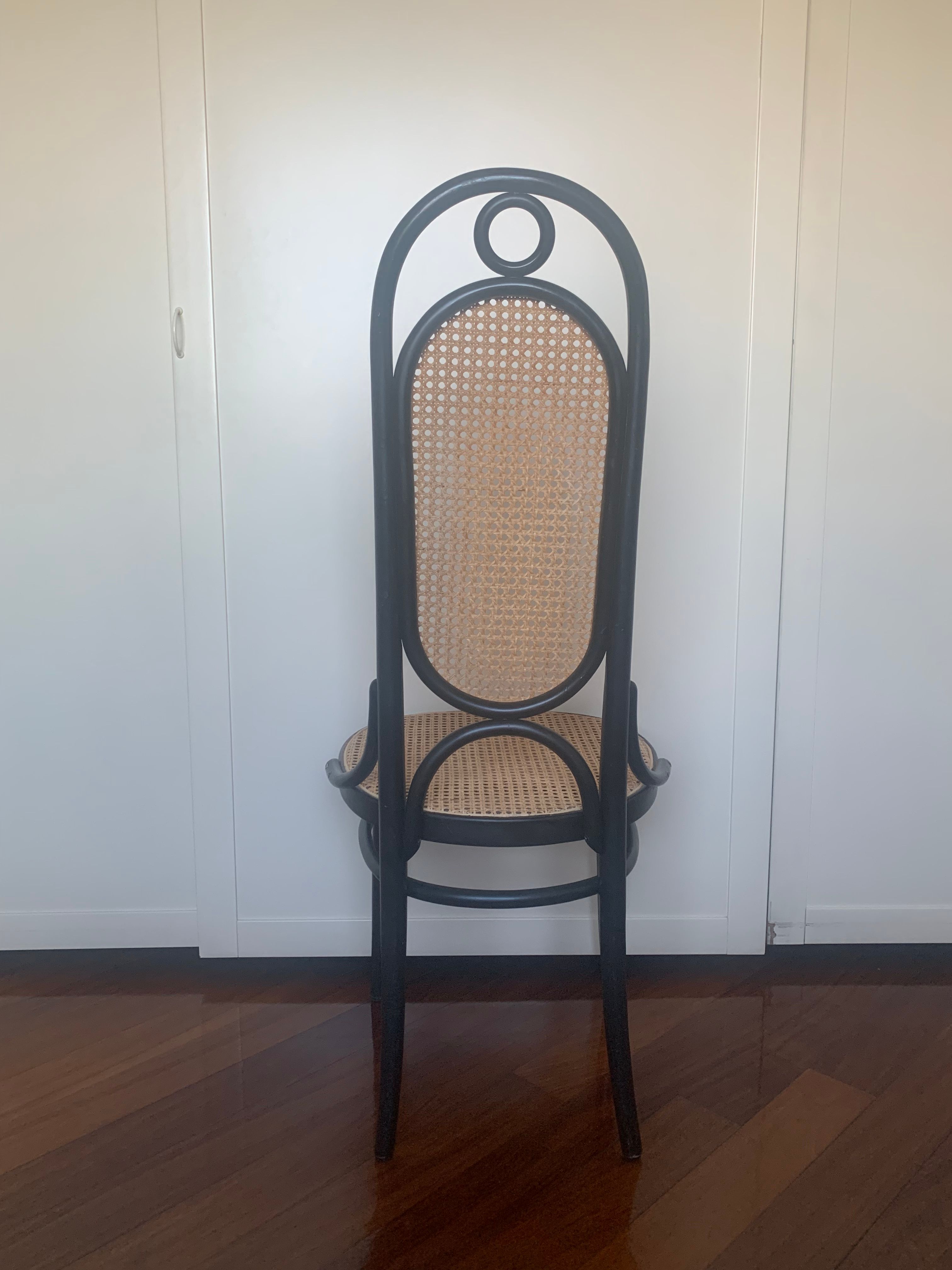 Set 6 sedie Thonet 204 laccate nere (anni 80), Thonet | Deesup