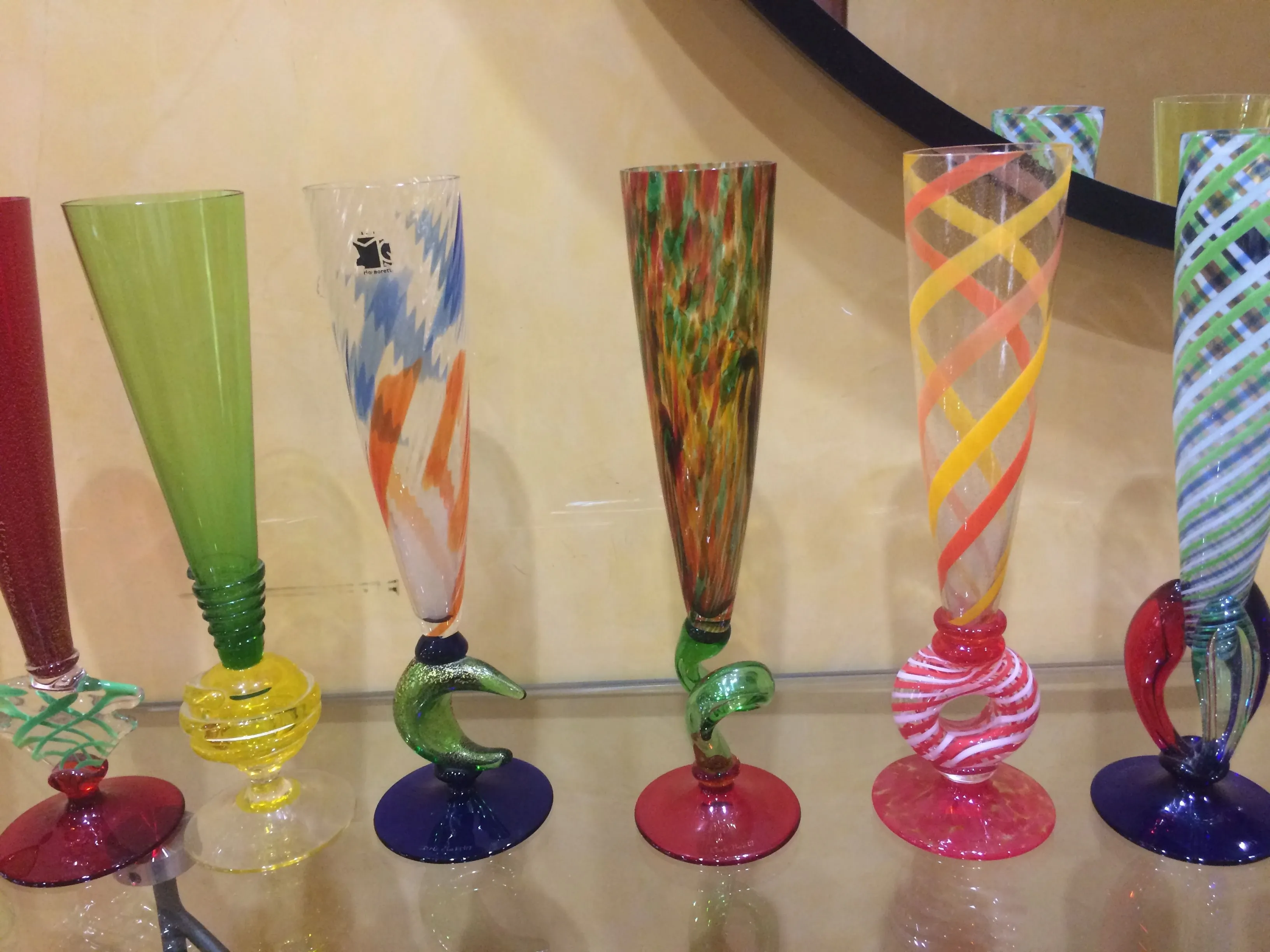 Set 8 stem glasses, Carlo Moretti | Deesup