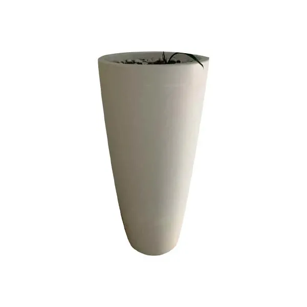 Vaso a forma conica in plastica (bianco), | Deesup