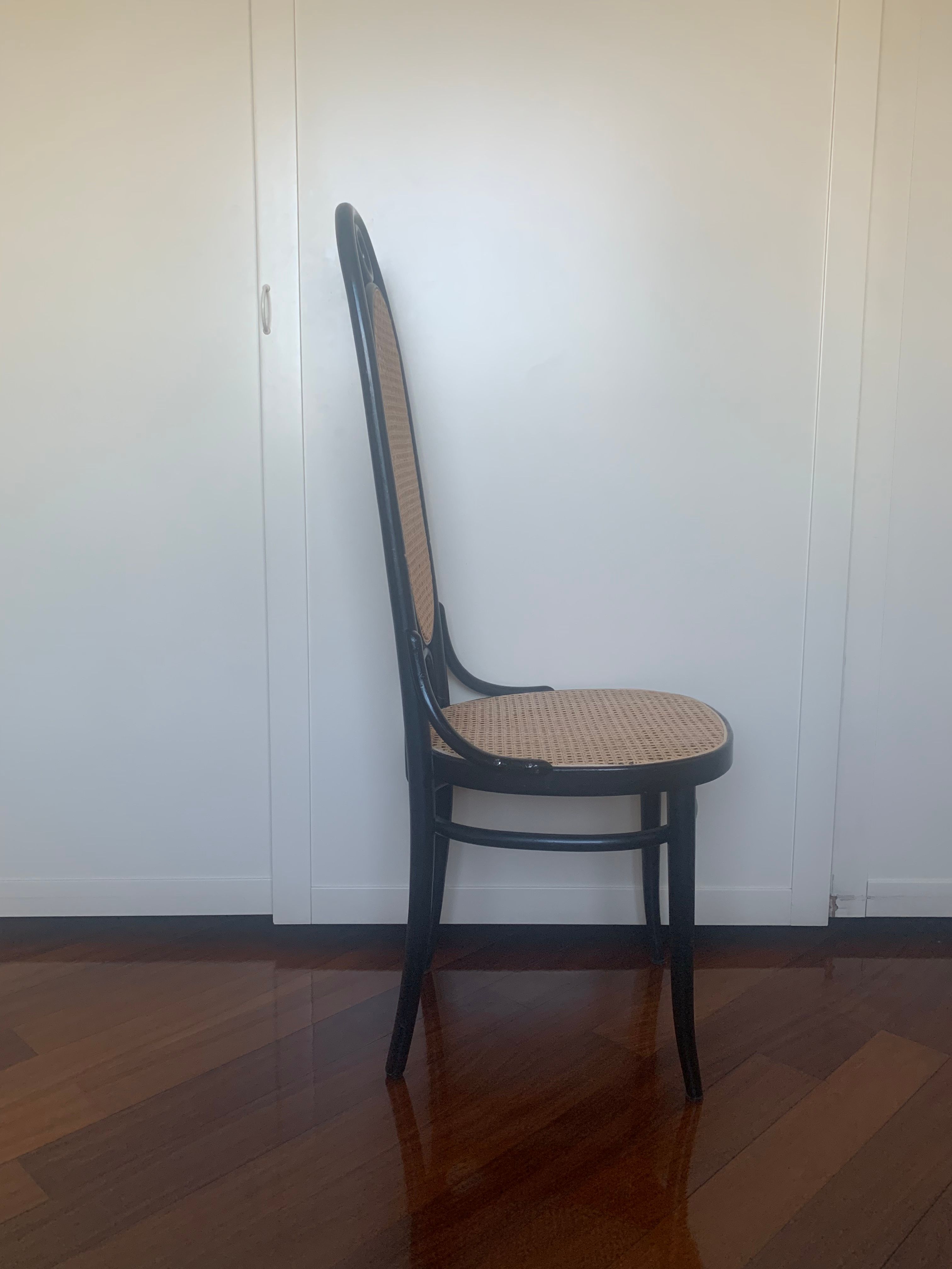 Set 6 sedie Thonet 204 laccate nere (anni 80), Thonet | Deesup