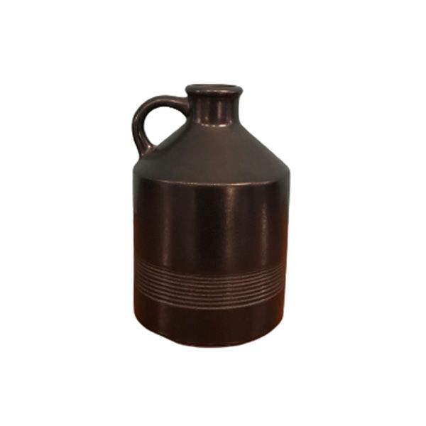 Vintage black ceramic vase (1970s), | Deesup
