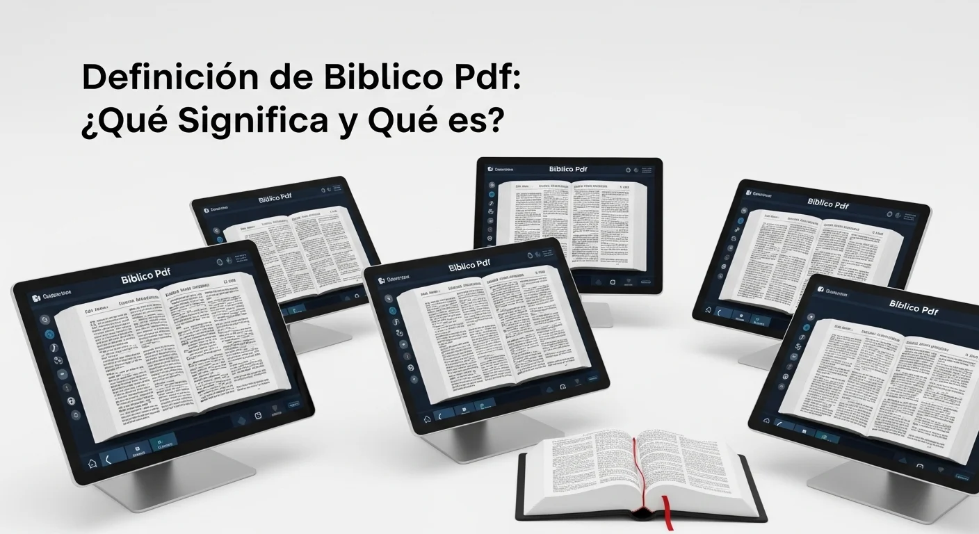 ¿Qué Significa 'Bíblico PDF'? La Guía Definitiva para tus Estudios