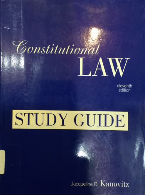 Constitutional law : study guide