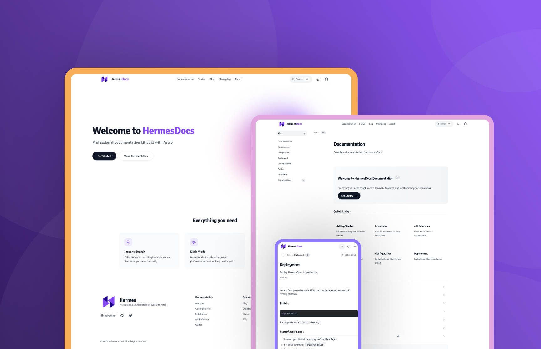 HermesDocs Professional Documentation Kit for Astro | Astro