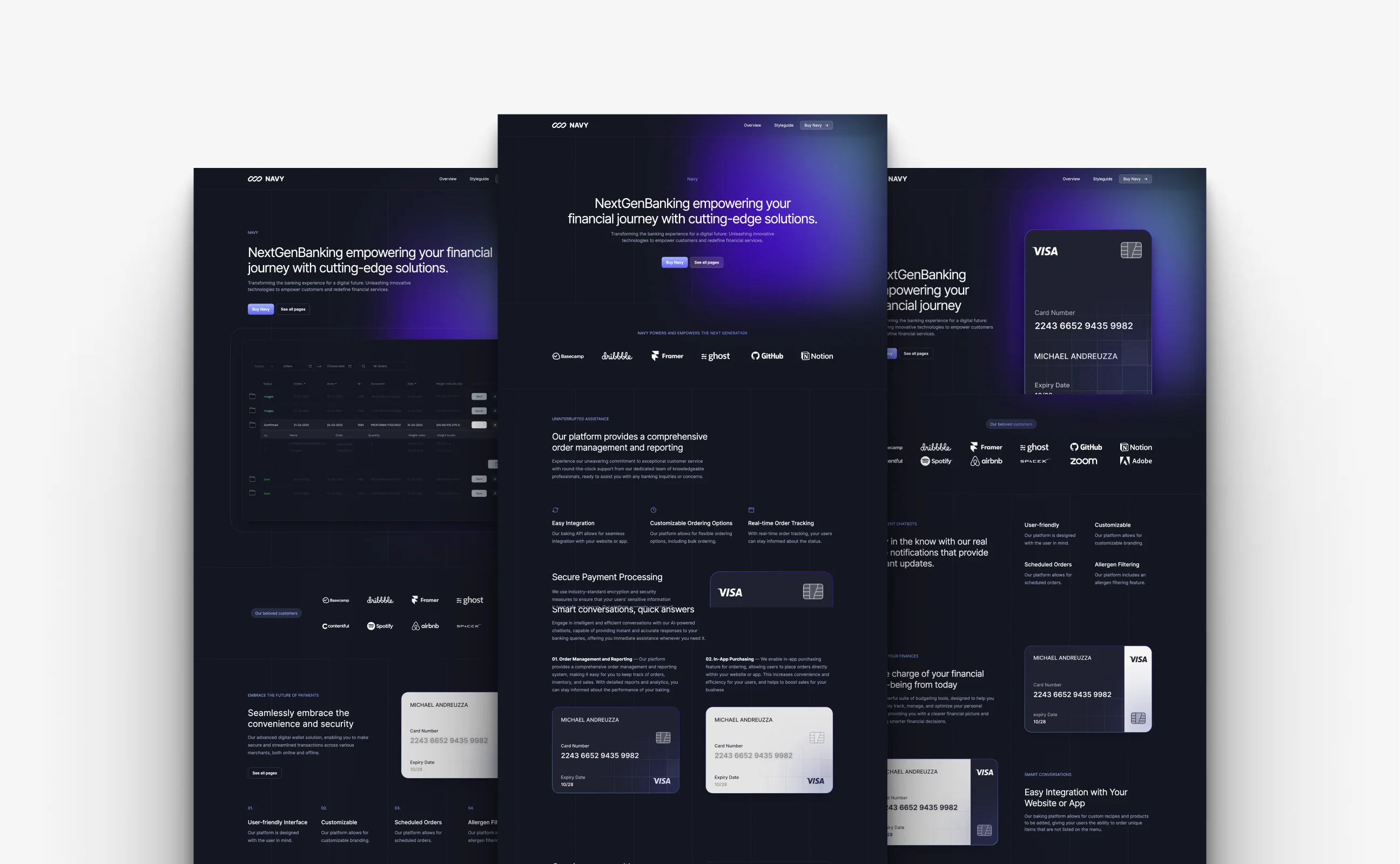 Navy UI Kit | Astro
