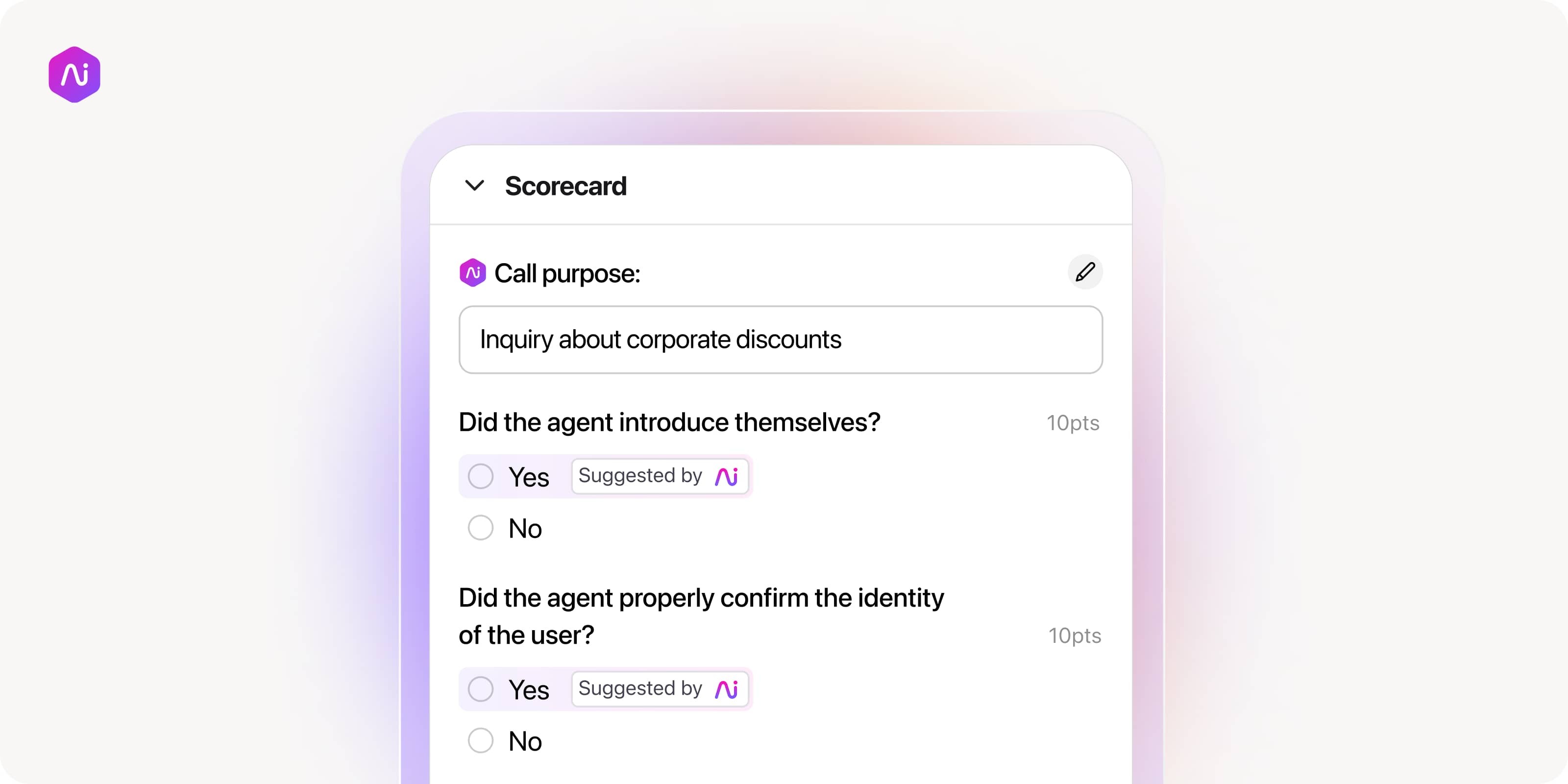 Ai Scorecards: A Faster, Easier Way to QA Calls | Dialpad