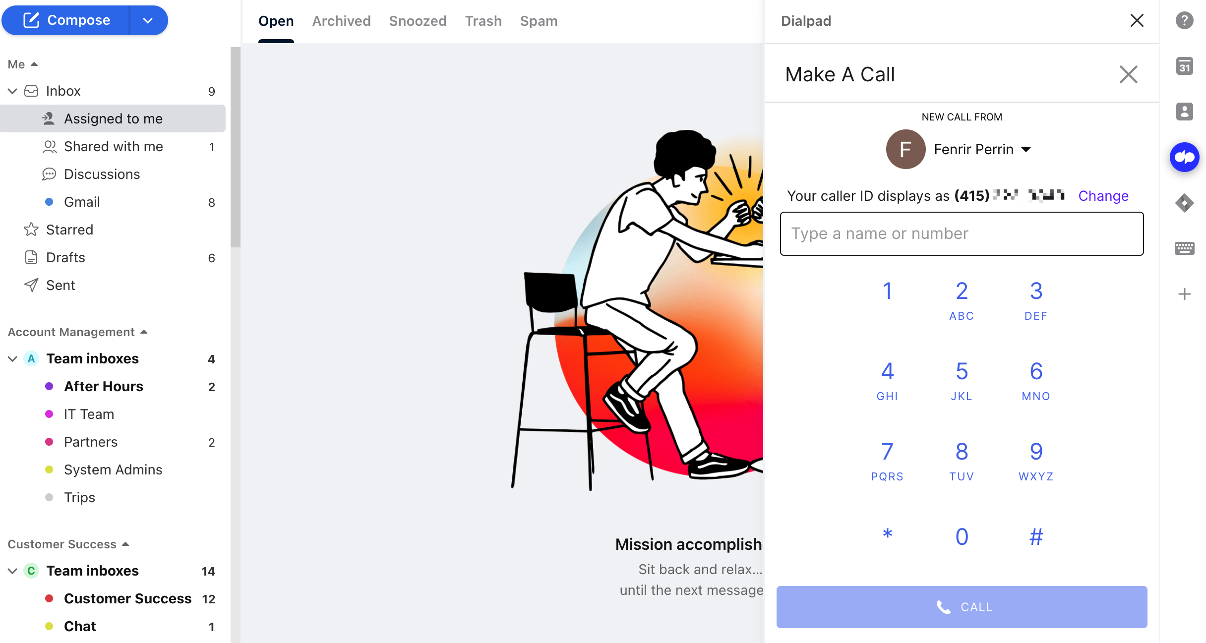 Front Integration -- In-App Dialer | Dialpad