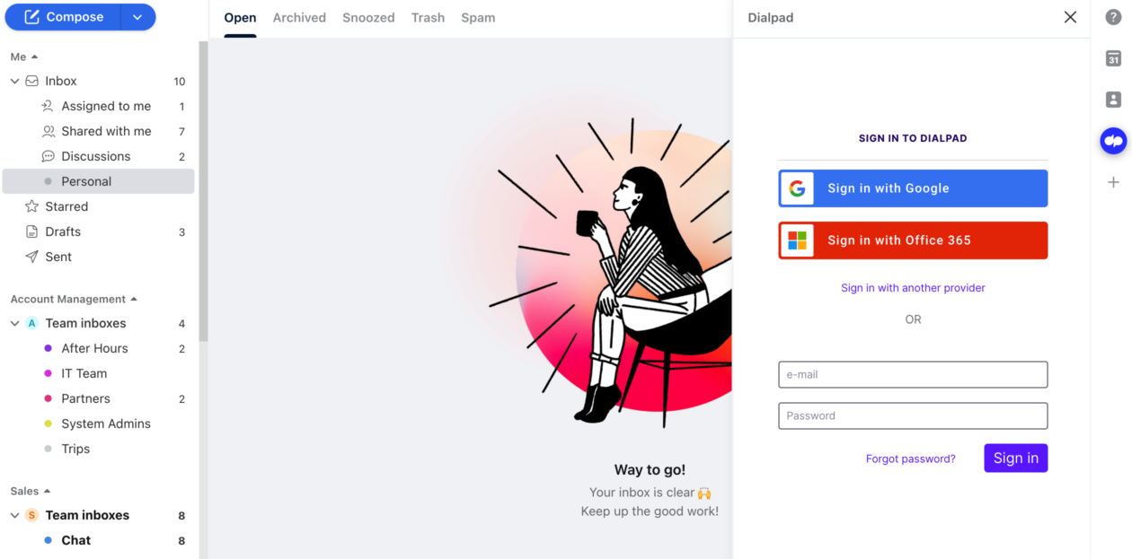 Front Integration -- In-App Dialer | Dialpad