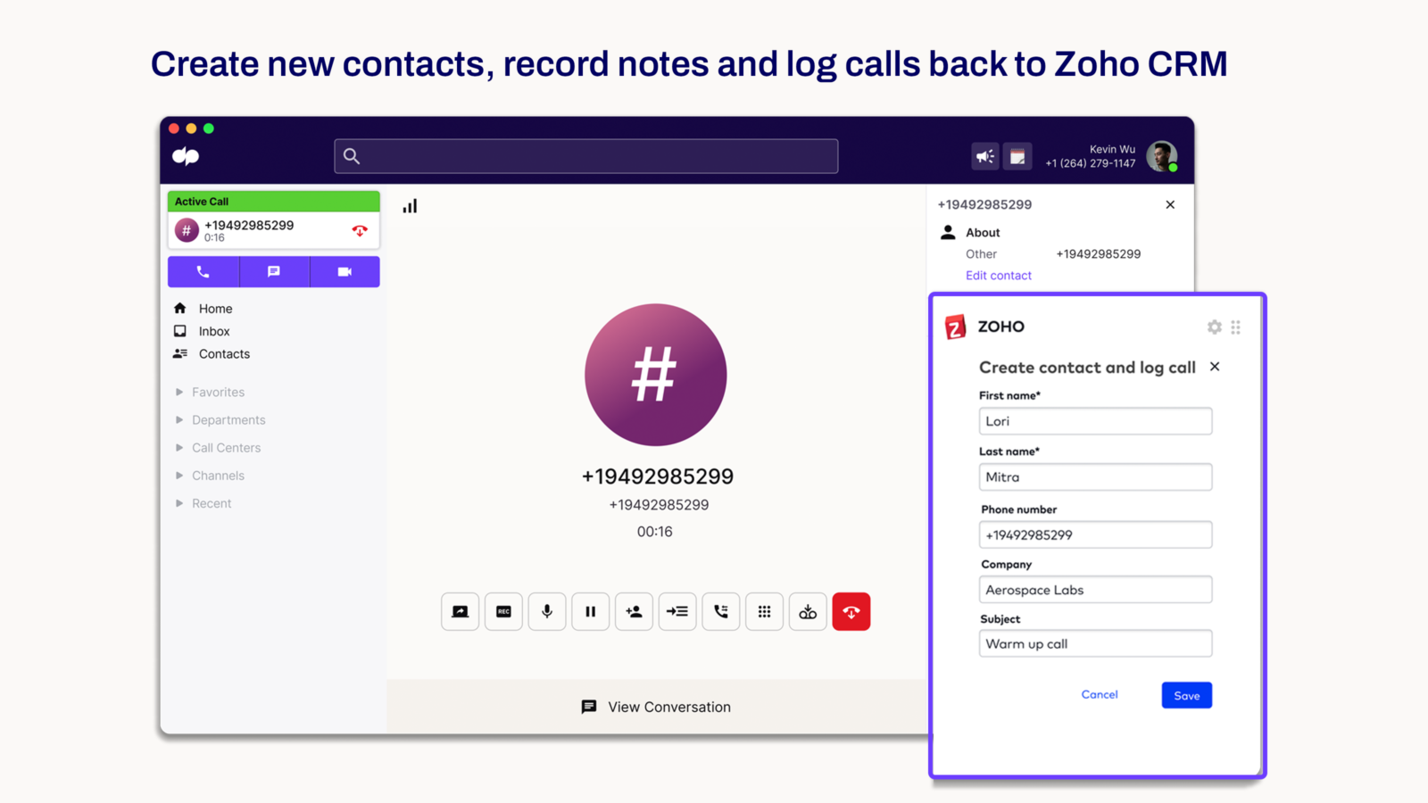 Dialpad for Zoho CRM | Dialpad