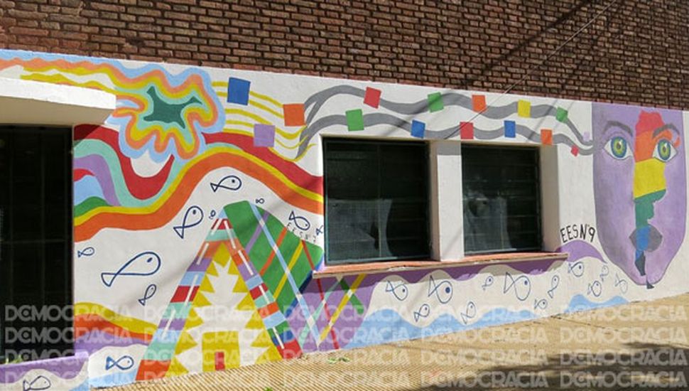 Pintaron mural sobre diversidad e inclusión • Diario Democracia