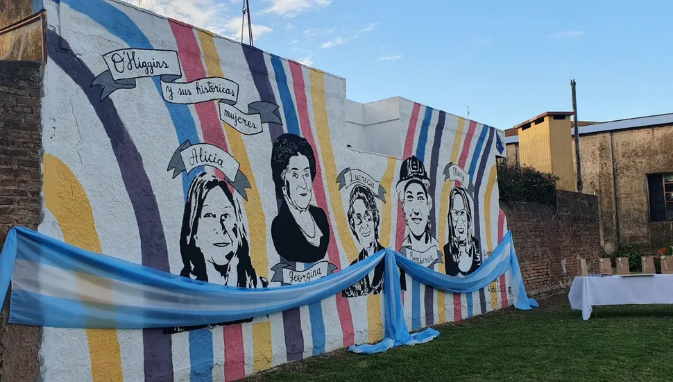 Se inauguró el mural “O´Higgins y sus históricas mujeres”