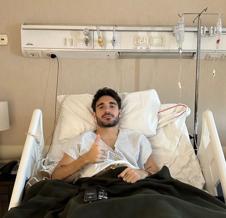 Cerutti fue operado con éxito de la rotura de ligamento