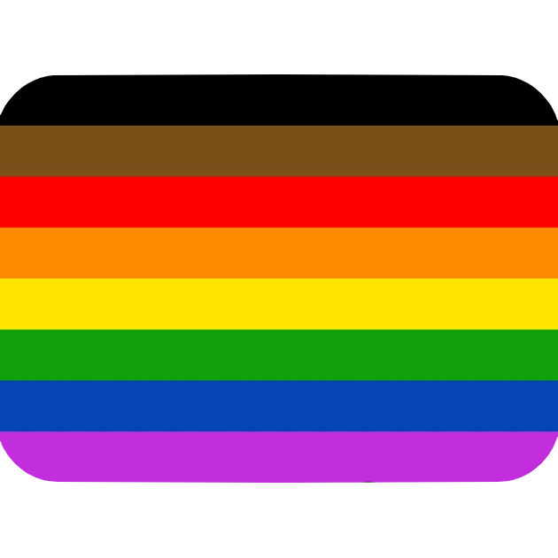 Slash through gay flag emoji - pacificopec