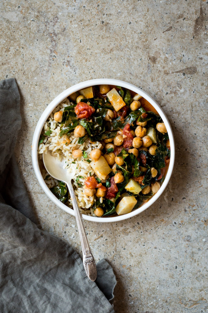 Kohlrabi & Chickpea Curry | Dishing Up the Dirt