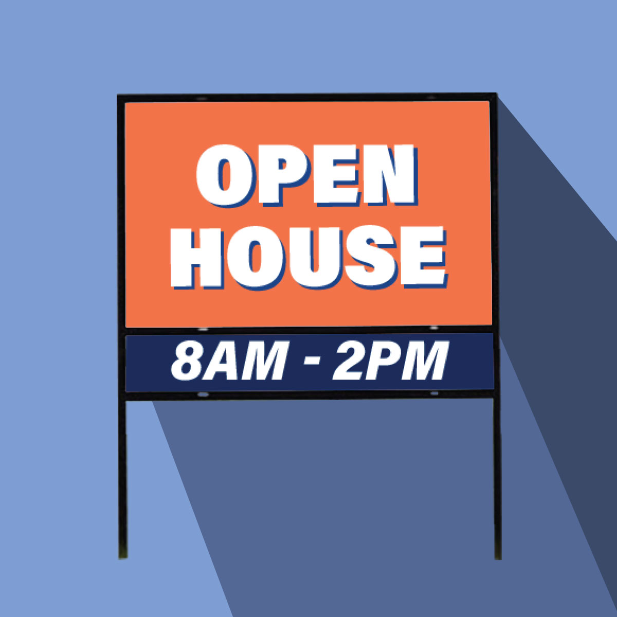 Real Estate Yard Sign (Panel & Rider Kit) - Double-sided | 24x36"