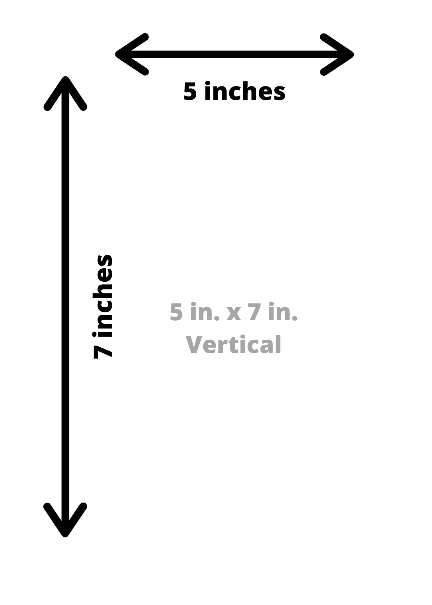5 x 7 - Single Sided - Cardstock