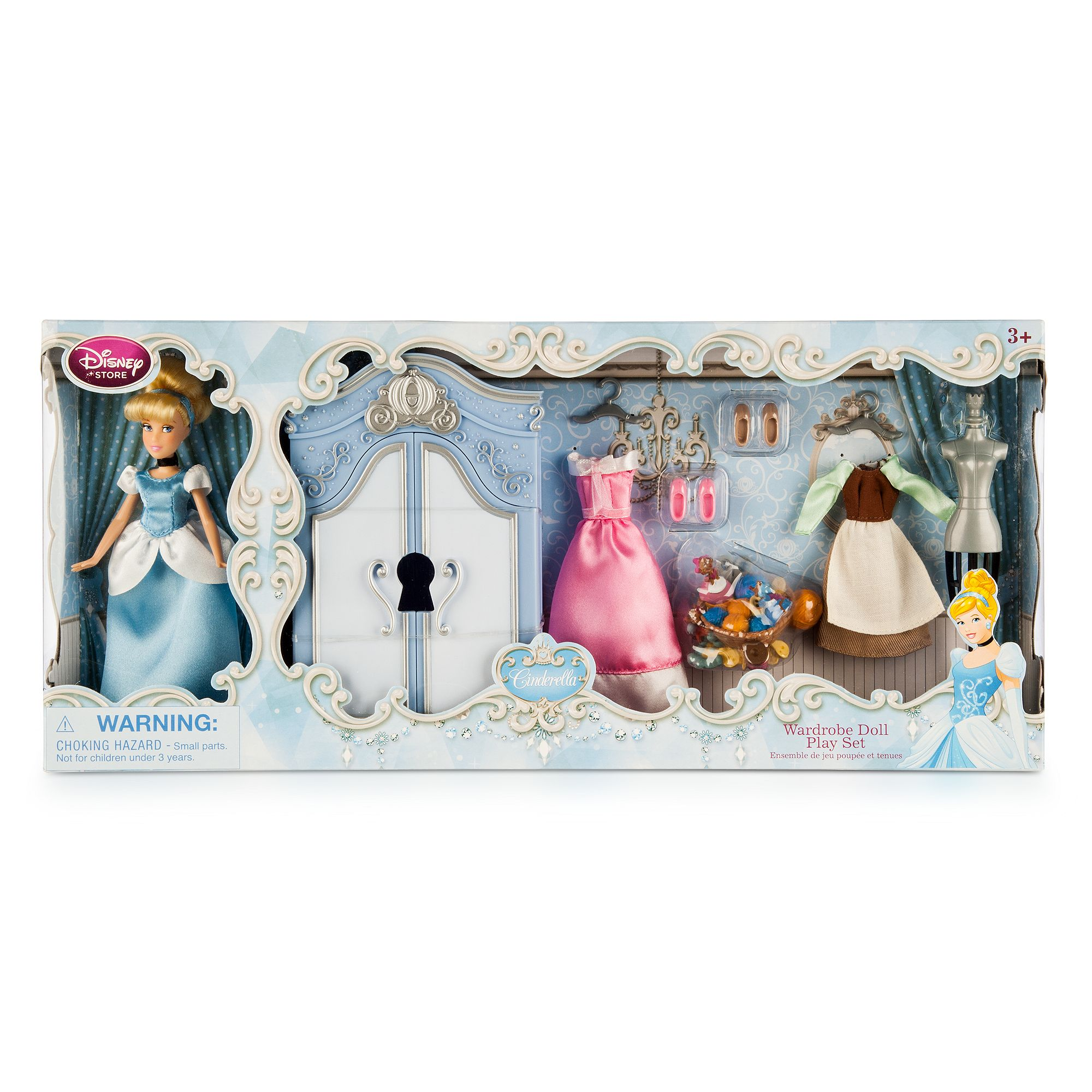 Disney Classic Dolls Cinderella Wardrobe Mini Doll Playset