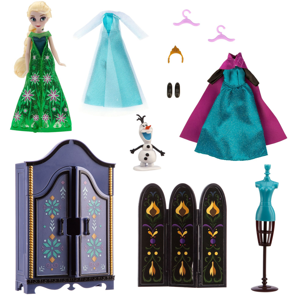 Disney Classic Dolls Elsa Wardrobe Mini Doll Playset Frozen Fever