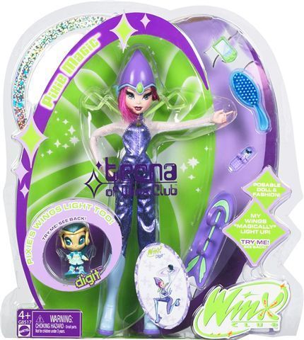 Winx Club Mattel Pixie Magic Tecna