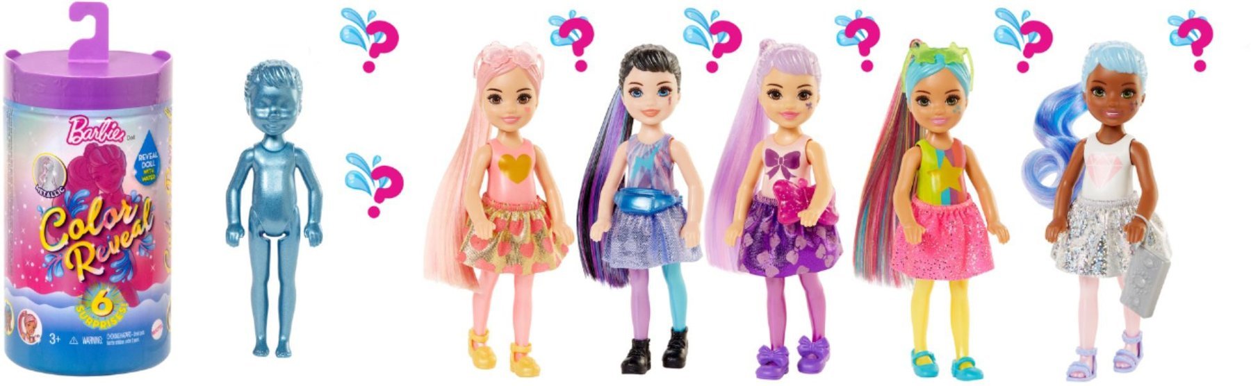 Barbie 2020 Color Reveal Shimmer Series Stars Chelsea