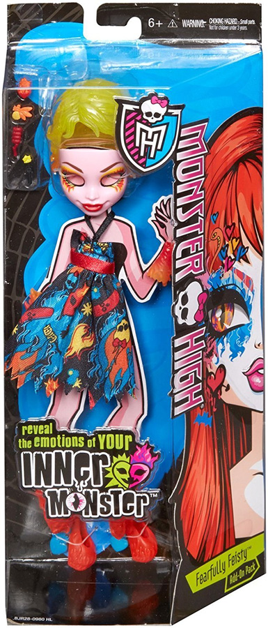 Monster High Generation 1 Inner Monster Add On Pack Fearfully Feisty