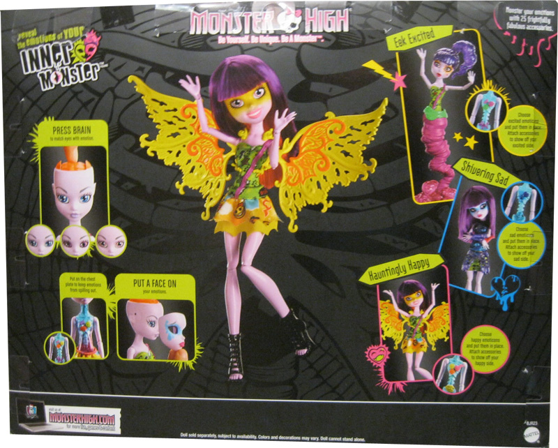 Monster High Generation 1 Inner Monster Shivering Sad, Eek Excited and ...