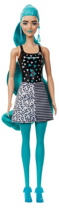 Barbie 2021 Color Reveal Color Block Series Blue Barbie