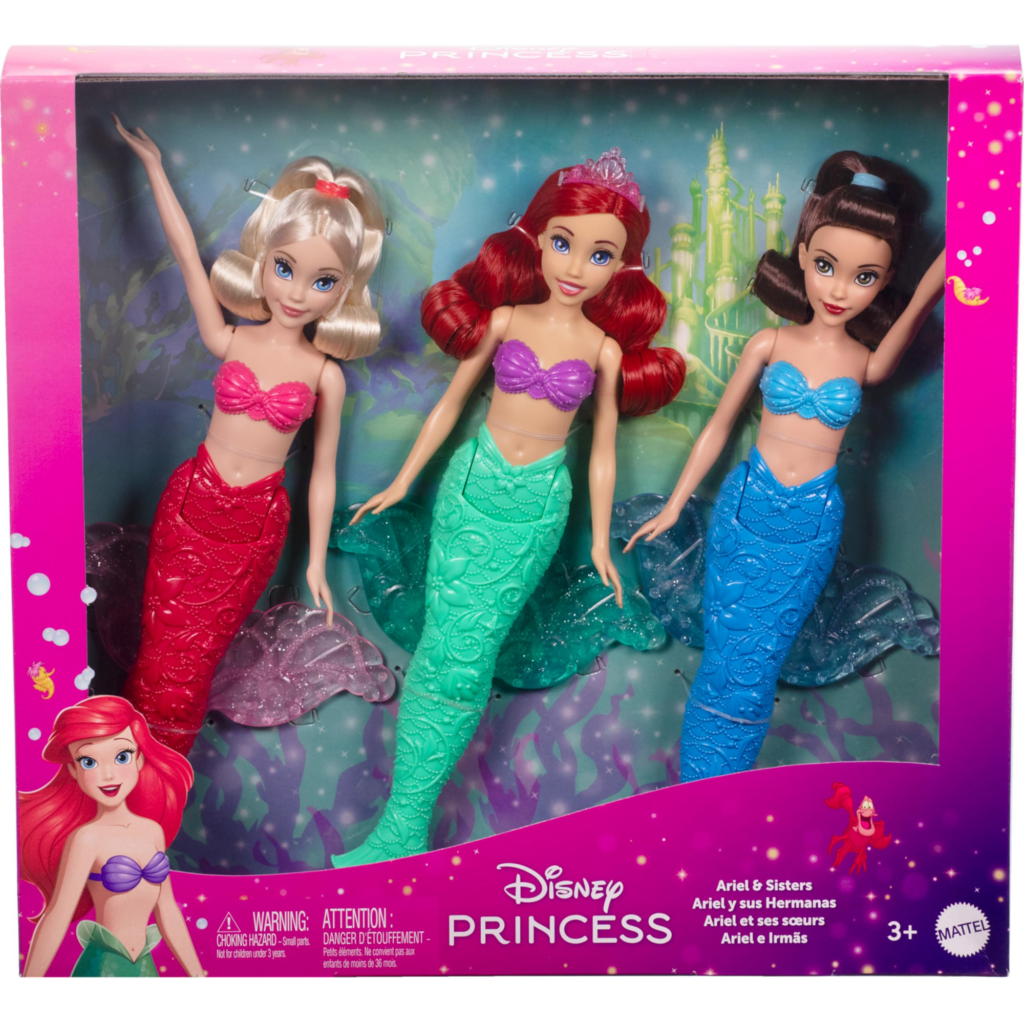 Disney Mattel 2024 Ariel Sisters Doll Set Ariel