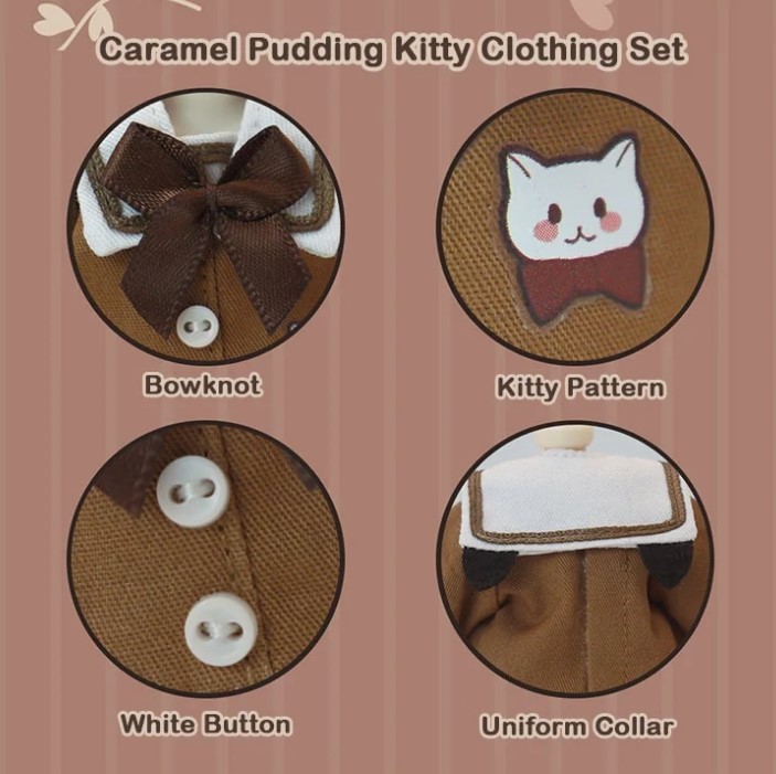 Nagi Spring College Outfits Caramel Pudding Kitty