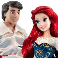 Disney Designer Collection Fairytale Ariel and Eric Doll Set
