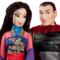 Disney Designer Collection Fairytale Mulan and Li Shang Doll Set