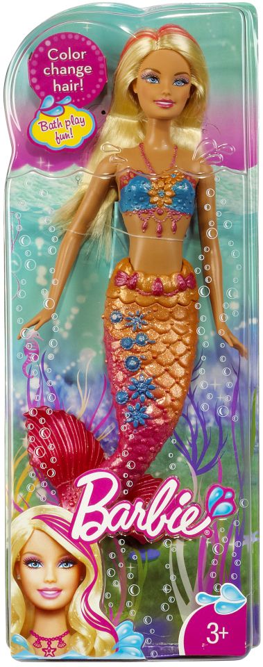 Barbie 2011 Color Change Hair Pink Mermaid