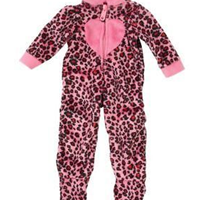 DesignaFriend Pink Leopard Print Onesie Outfit